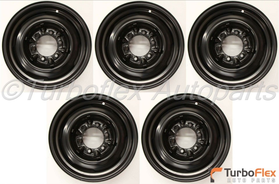 Toyota Land Cruiser 1969-1984 FJ40 15 Inch Steel Wheel Set of 5 & Hub ...