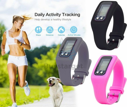 🔥Step Count Activity Tracker Fitness Sport Watch Wrist Pedometer LCD ...