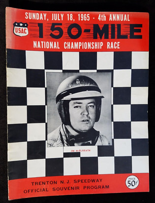 1965 USAC Racing Program 150 Mile National Championship Race Trenton NJ ...