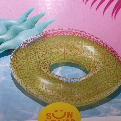 Sun Squad Inflatable Giant Pineapple Pool Float 6 Ft Long, NEW! | eBay
