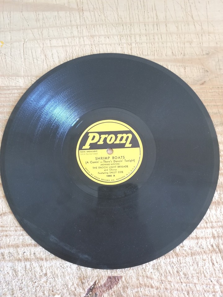 SHRIMP BOATS-SALLY COE/AND SO TO SLEEP AGAIN-JERI THOMAS.78 RPM RECORD ...