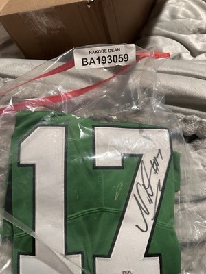 Nakobe Dean Signed Jersey Nakobe Dean Autographed Jersey Eagles Kelly ...