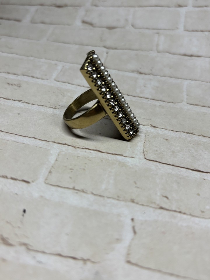 SILPADA K&R Pearls “Night Out” Brass Crystal Pearl (Size 7.5) (R23) | eBay