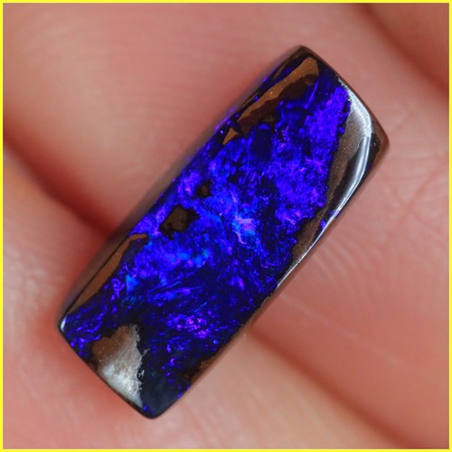 3.25ct BRIGHT BLUE FIRE Natural AUSTRALIAN Boulder Opal Stone +VIDEO ...