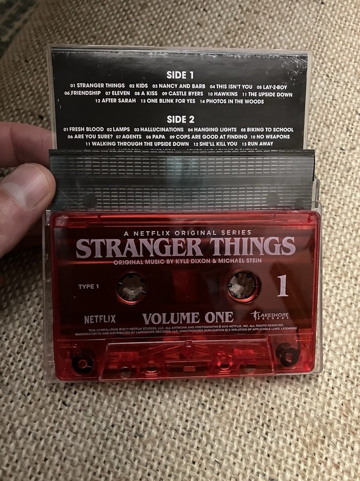 Netflix Stranger Things Red Cassette Tape Volume One 1 Urban Outfitters ...