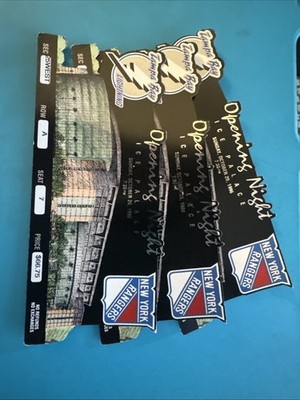 (3)1996 Opening Game Tampa Bay Lightning Ice Palace NHL Ticket Rangers ...