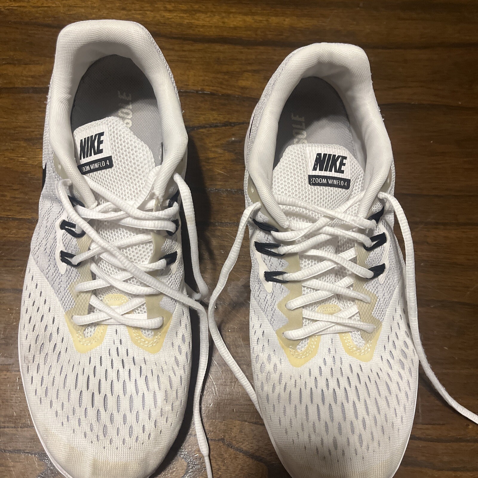 Nike Zoom Winflo 4 Fitsole White White With Black S… - Gem