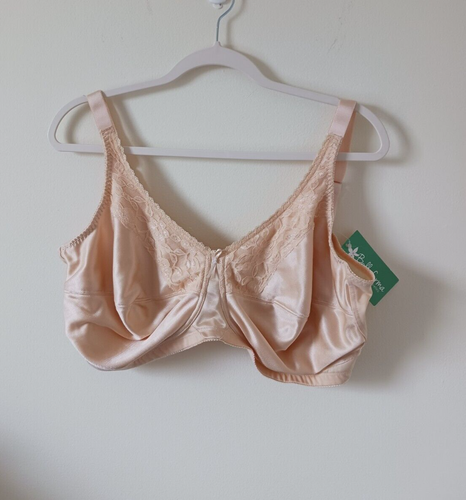 Almost V Mastectomy Bra Size 44 DDD Women's Beige Wireless Back Closure ...