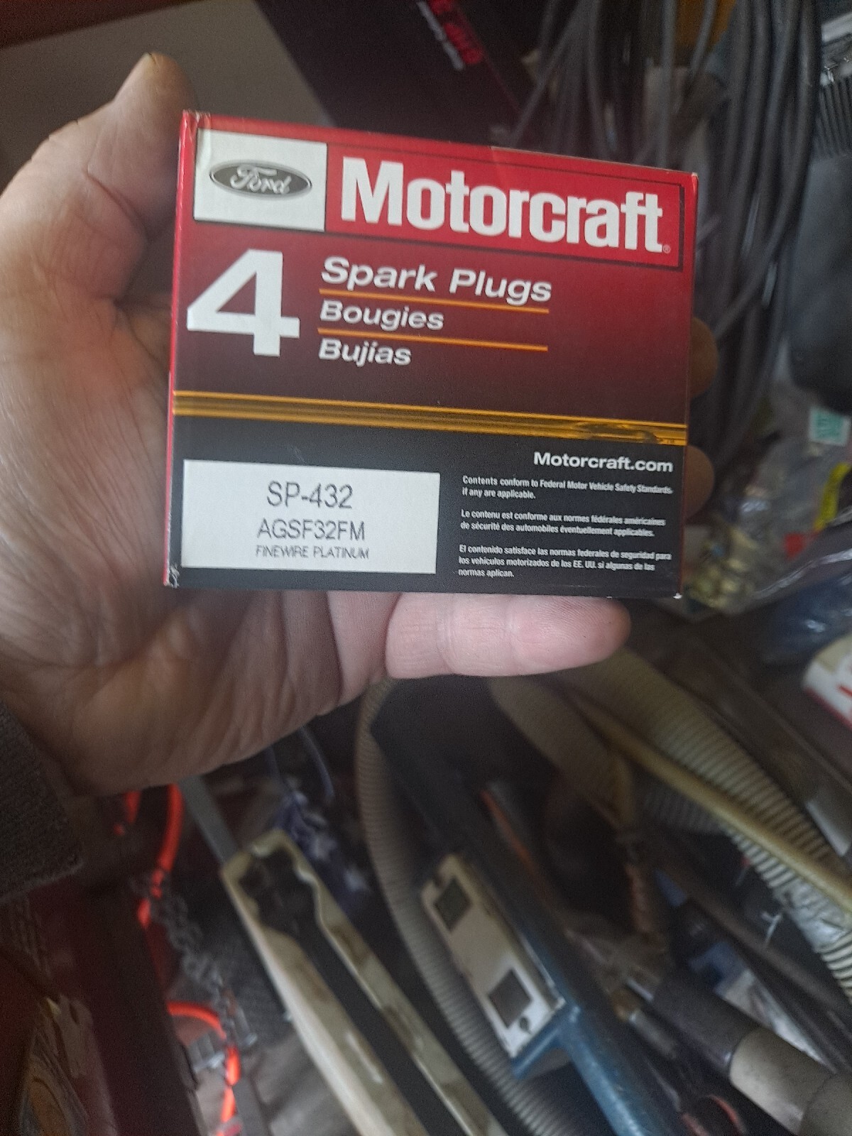 SET OF 4 SP-432 Ford Motorcraft Spark Plugs AGSF32FM | eBay