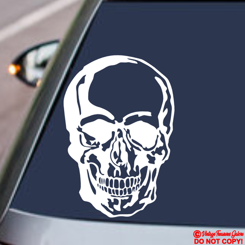 SKULL Vinyl Decal Sticker Car Truck SUV Rear Window Wall Bumper PIRATE ...