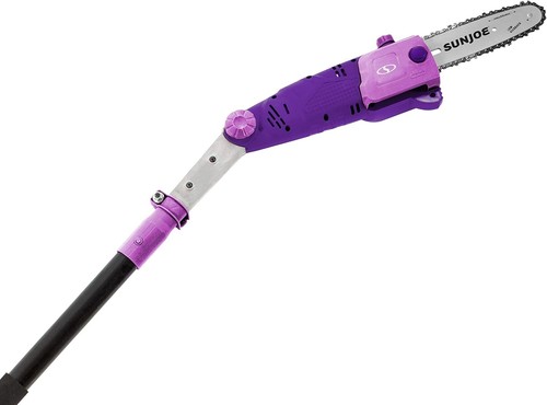 Sun Joe SWJ802E Electric Pole Chain Saw | 8 inch | 6.5 Amp Purple ...
