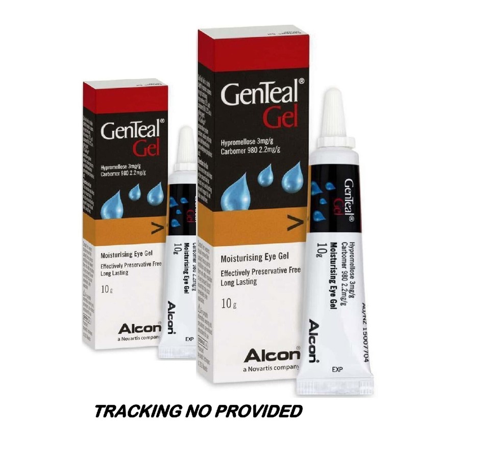 4 x Alcon Genteal Gel 10g Moisturising Eye Gel Effectively Preservative ...