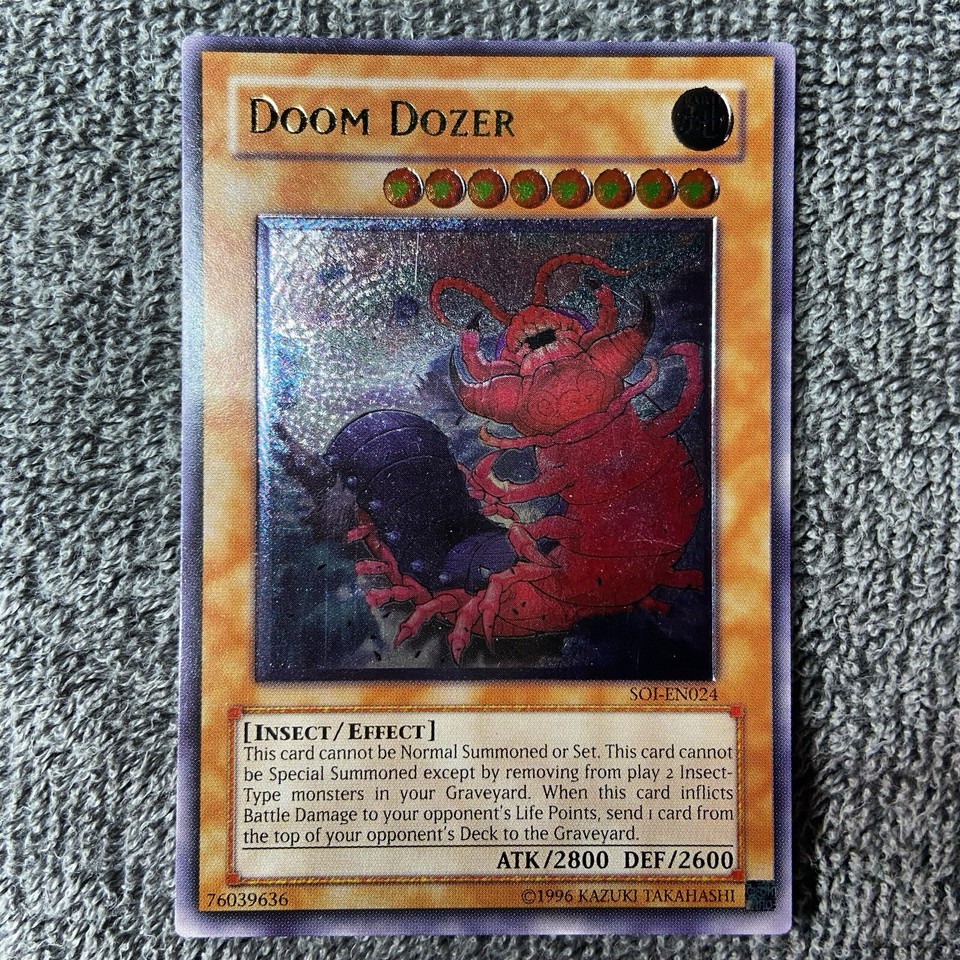 YUGIOH! EURO PRINT Doom Dozer SOI-EN024 Ultimate Rare Unlimited | eBay