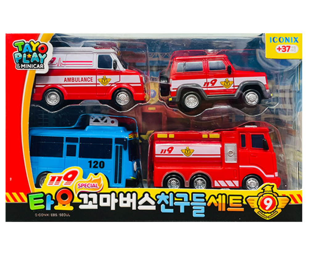 Tayo The Little Bus Friends Special Set No. 9 Rescue ( Tayo Noah Jessi ...