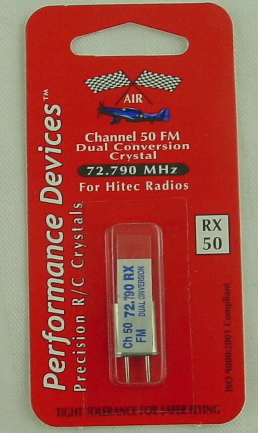 72Mhz Channel 50 Dual Conversion FM Receiver Crystal for Hitec Radios ...