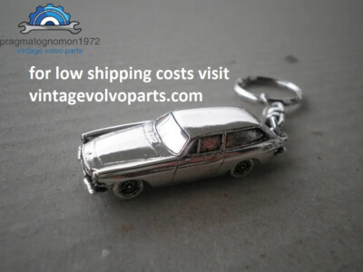 VOLVO P1800 ES KEYCHAIN SILVER PLATED GIFT | eBay