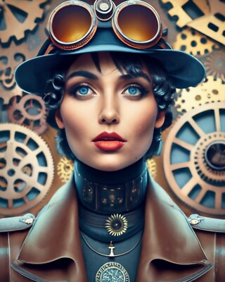 Beautiful Model Steampunk Era Model 8x10 Glossy Photo. Free Shipping ...