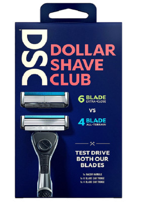 Men's Dollar Shave Club Test Drive Both Blade Set 4 Blade & 6 Blade w ...
