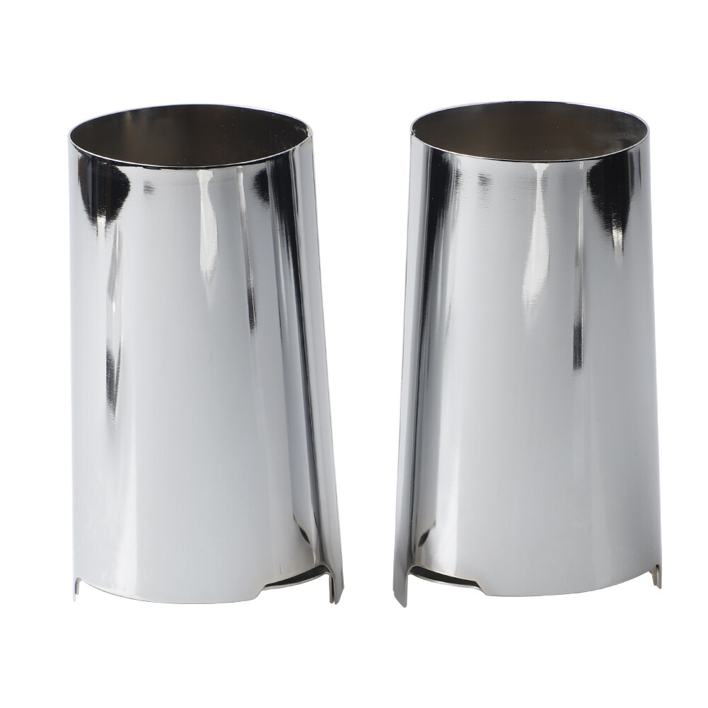 Chrome Upper Fork Boot Cow Bells Slider Covers For Harley Touring Street Glide | eBay