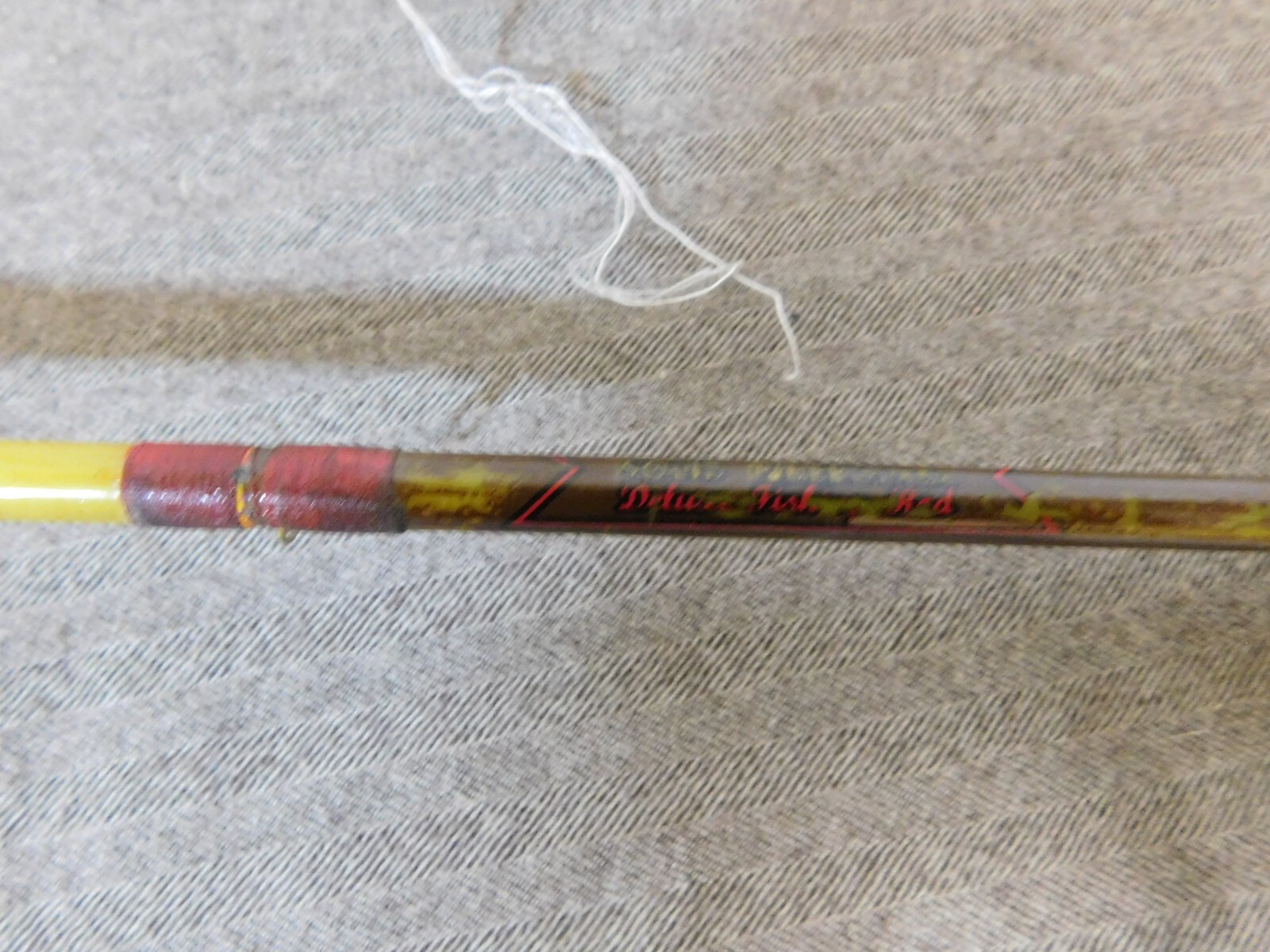 Vintage Great Lakes 6' Fiberglass Fly/ Spinning Rod Sliding Reel Seat ...