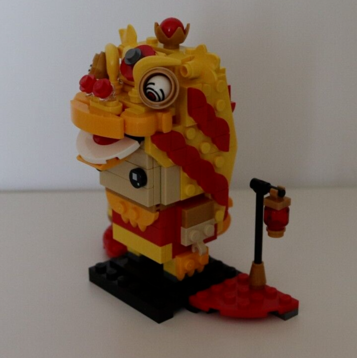 LEGO Brickheadz 40540 Lion Dance Guy Complete w/Manual *NO BOX* Adult ...