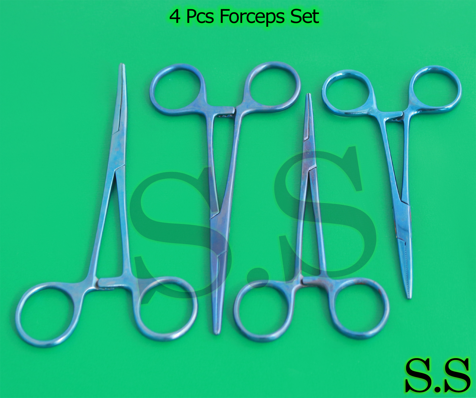 4 Pcs Kelly forceps & Mosquito Forceps Titanium Surgical Instrument T.T ...