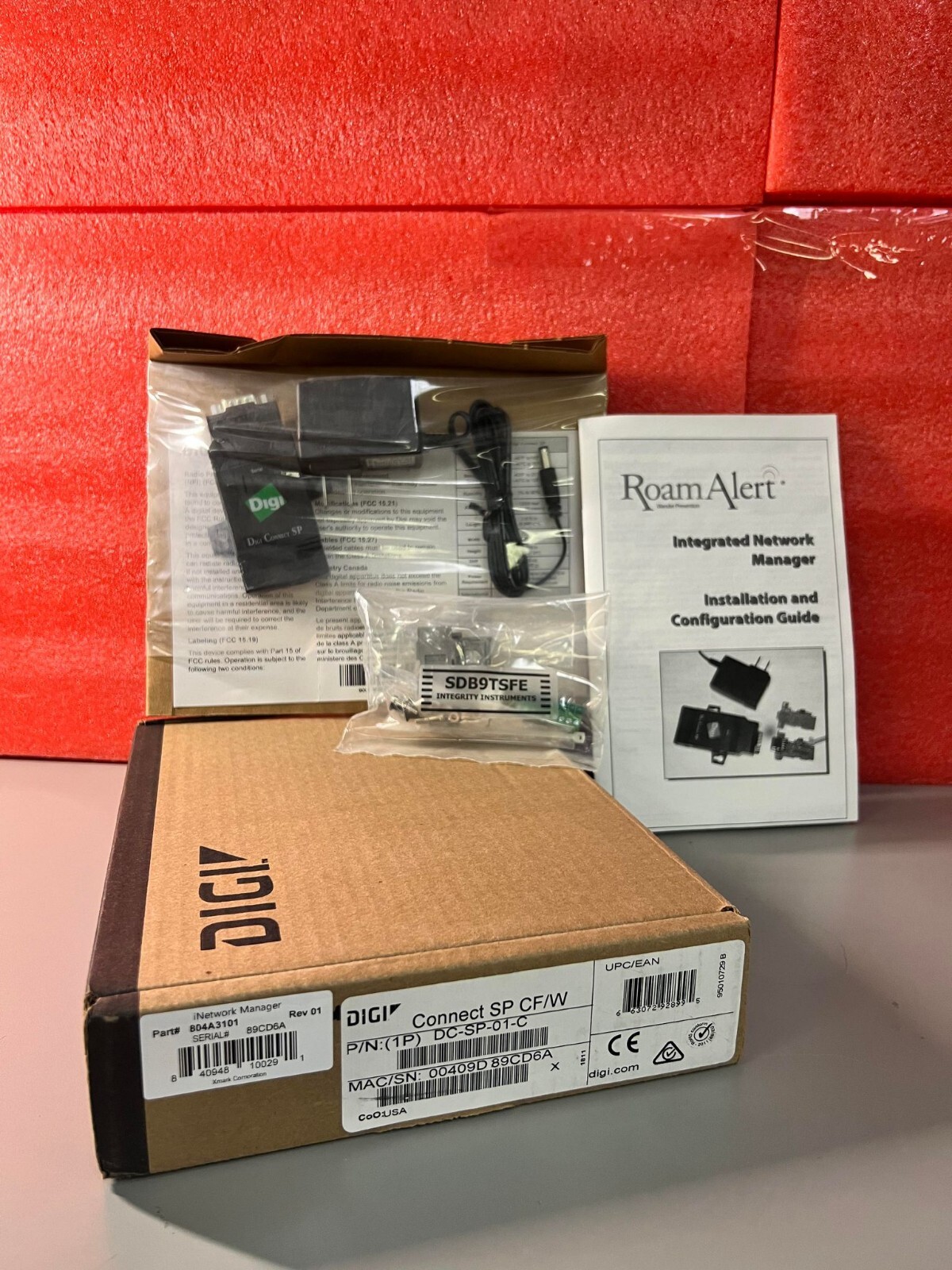 DIGI DC-SP-01-S STANLEY HEALTHCARE ROAMALERT INTEGRATED NETWORK MANAGER ...