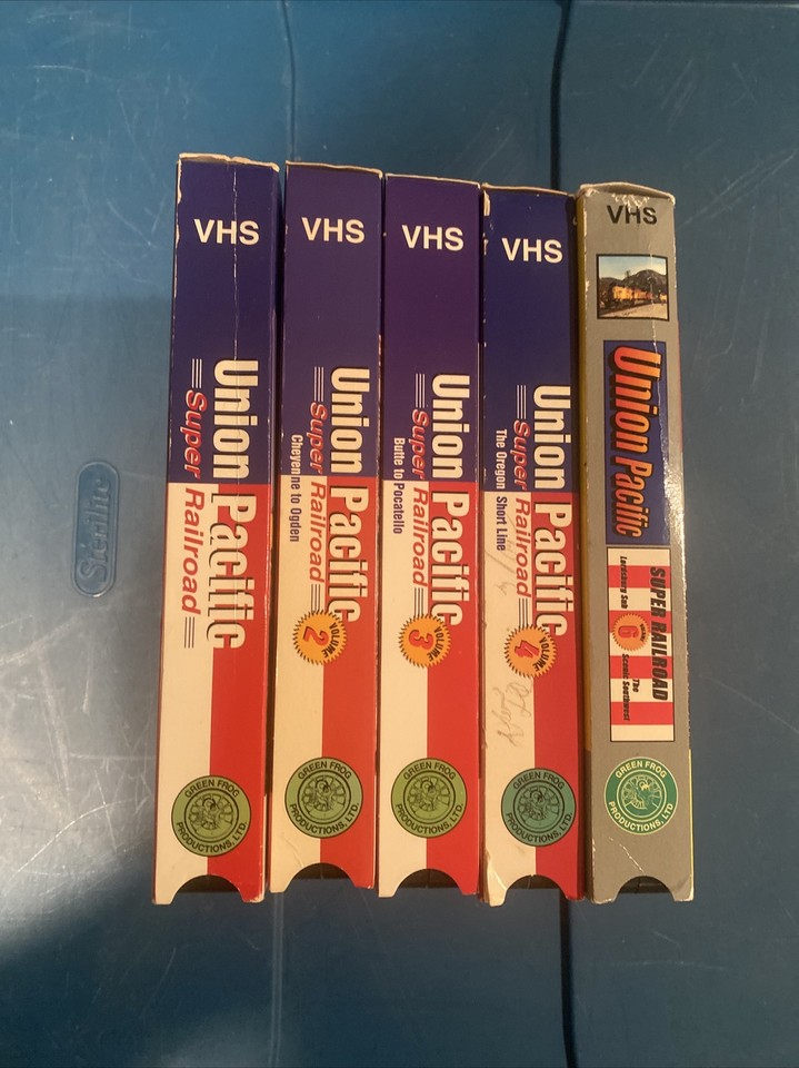 Green Frog Productions VHS Lot Train Union Pacific Super Railroad 1996 ...