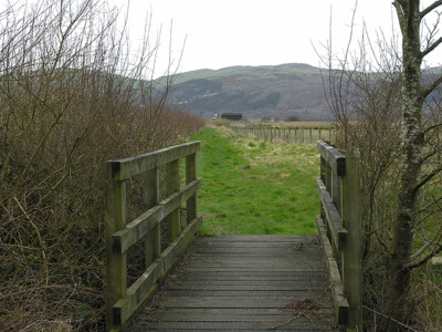 Photo 6x4 Footpath heading for the Breakwater hide Eglwys Fach The hide ...