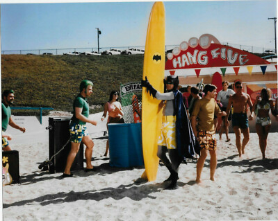 BATMAN 66 BATMAN AND SURFBOARD AT THE BEACH 8X10 PHOTO | eBay
