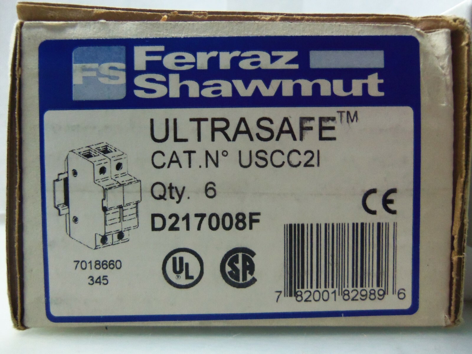 New Ferraz Shawmut 2P Ultrasafe USCC2I 600V 30A Class CC Indicator Fuse ...