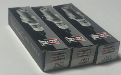 CHAMPION 7031 RN14PMP5 DOUBLE PLATINUM POWER SPARK PLUG Lot of 3 | eBay