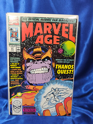 Marvel Age #91 •Thanos Cover + Thanos Quest Preview! FN/VF 7.0 | eBay