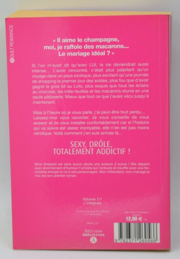 Mon milliardaire, mon mariage et moi - Mina Shepard - livre | eBay