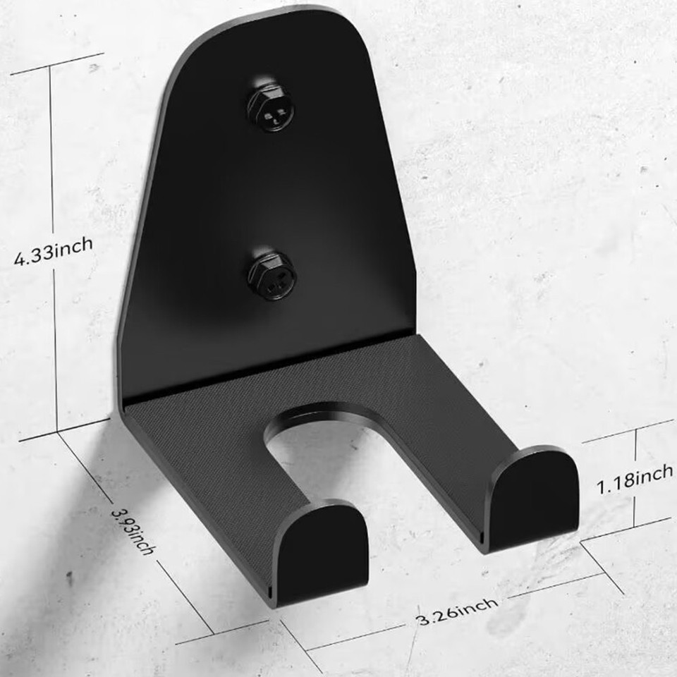 Barbell Hanger Wall Mount Rack Vertical Storage Holder Fits Bars Under ...