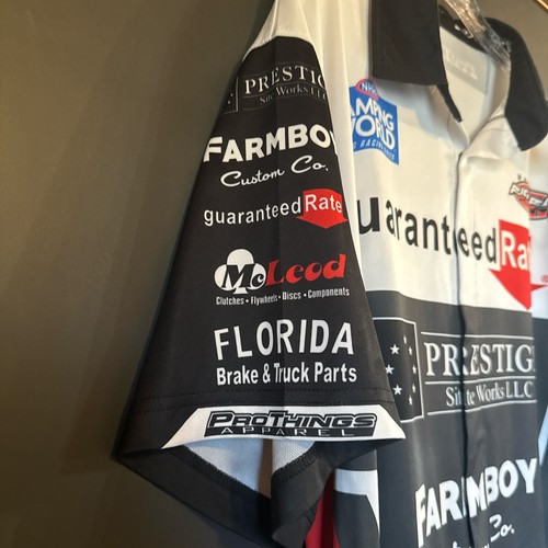 Pro Things Apparel Mens XL NASCAR Racing Drag Button Up Shirt Jersey | eBay