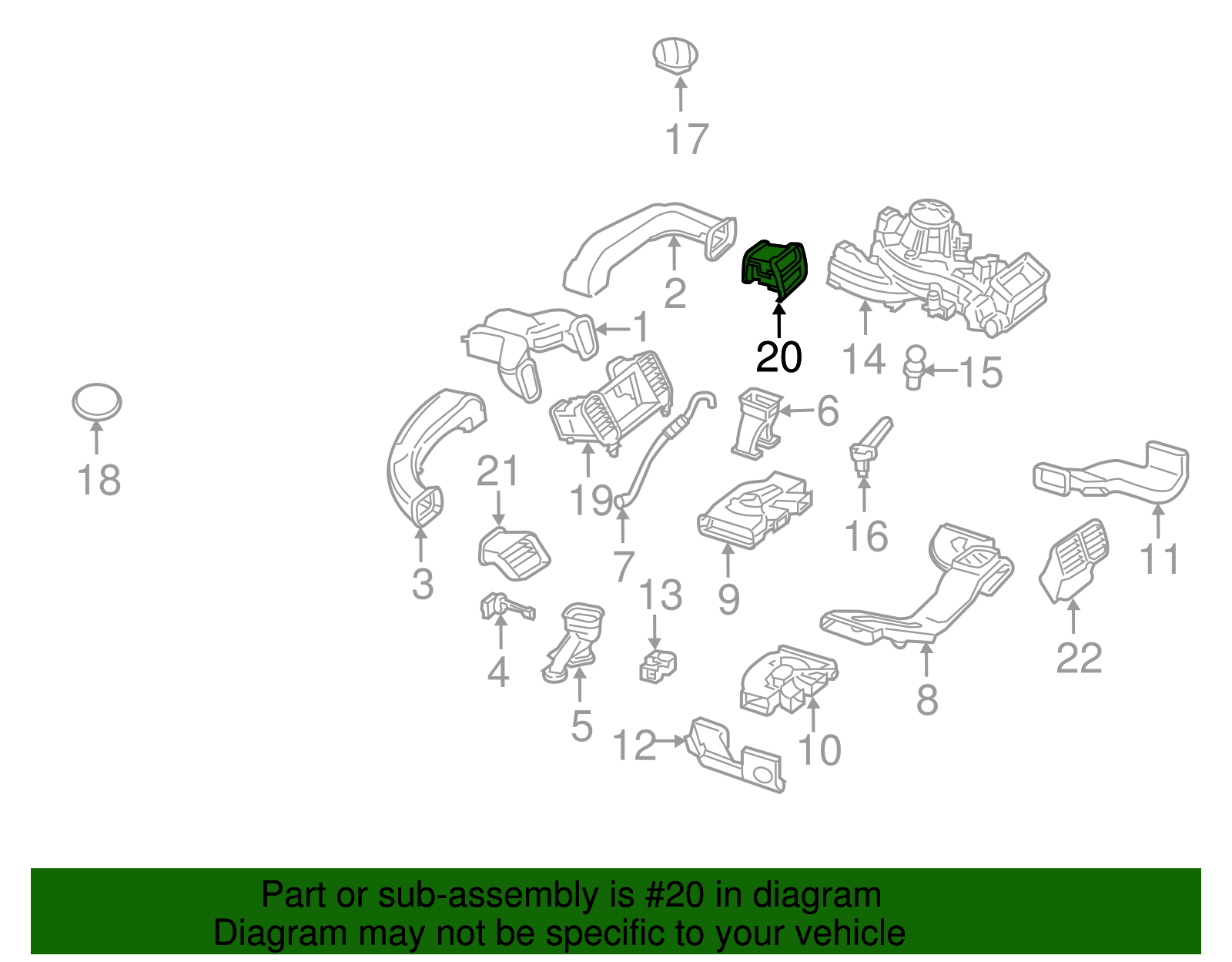 Mercedes-Benz 16683022542A17 Genuine OEM Vent Grille for sale online | eBay