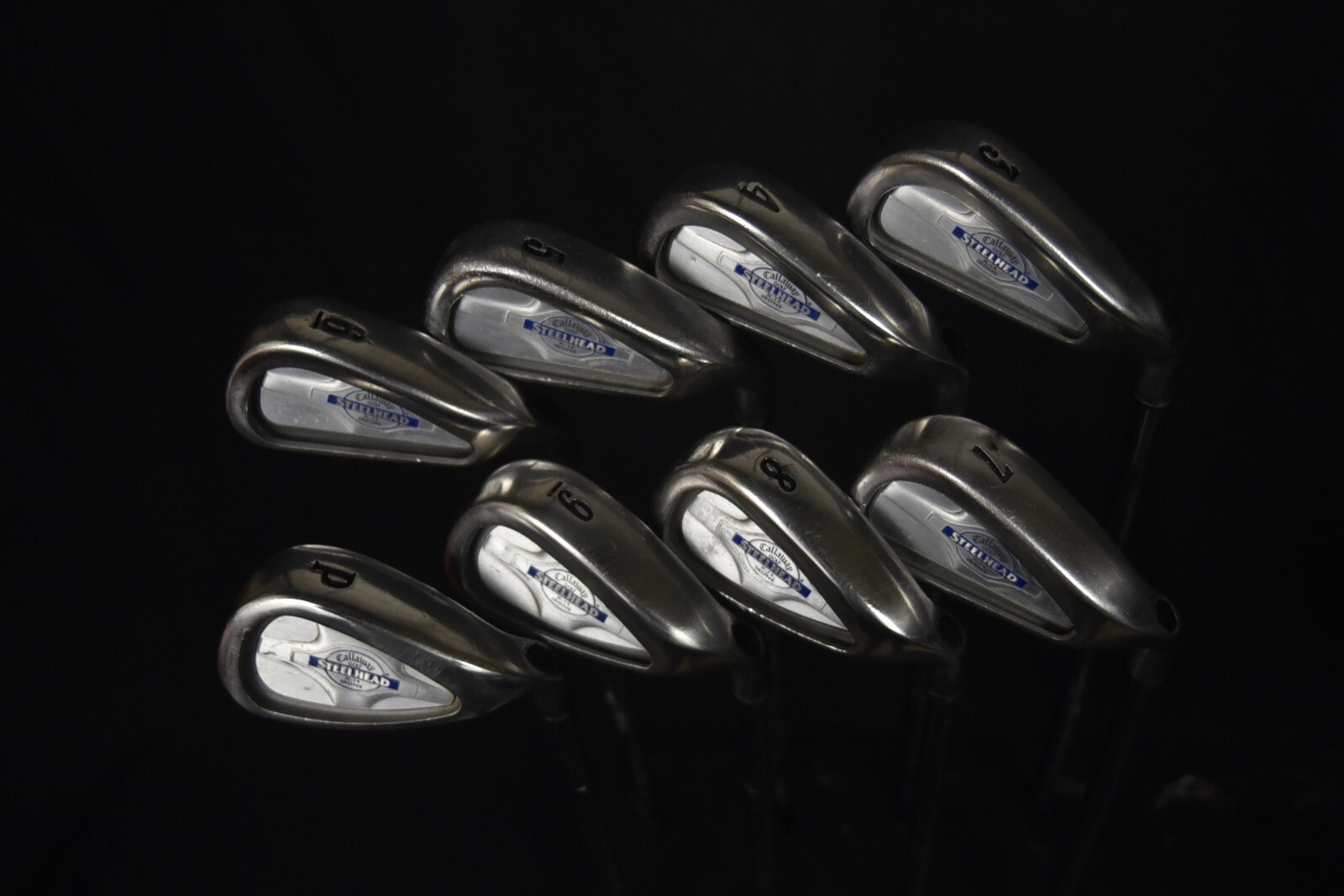 CALLAWAY STEELHEAD X14 IRONS SET 3 4 5 6 7 8 9 P LENGTH: (6) 38 IN ...