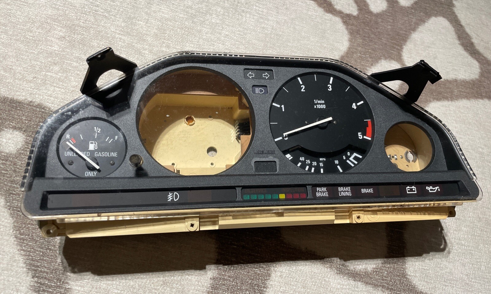 1984-1986 BMW E30 ETA 5K RPM Instrument Cluster 325 325e 325es ...