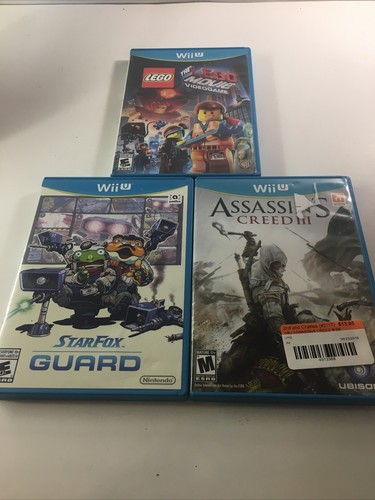 Wii U Game Lot Games/ Cases Lego Assassins Creed 3 Star fox Guard | eBay