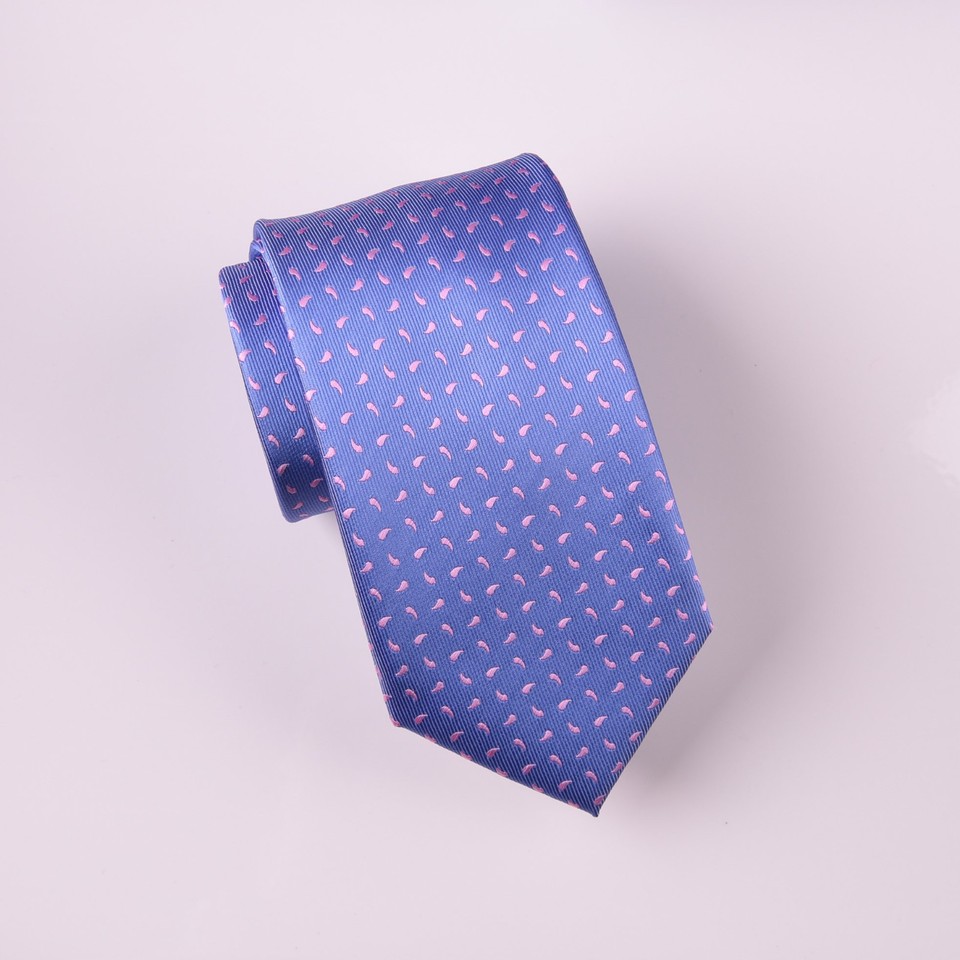 Pink Chili Pepper Paisley Floral 3" Skinny Woven Tie Purple Overlay Men ...