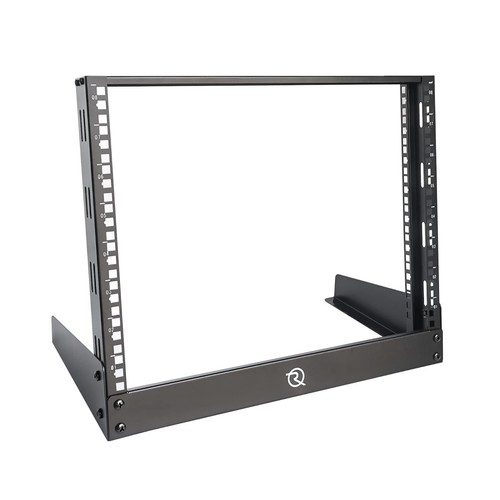 RIVECO 8U Desktop Rack for Network & Audio, 19 Inch 2 Post Open Frame ...