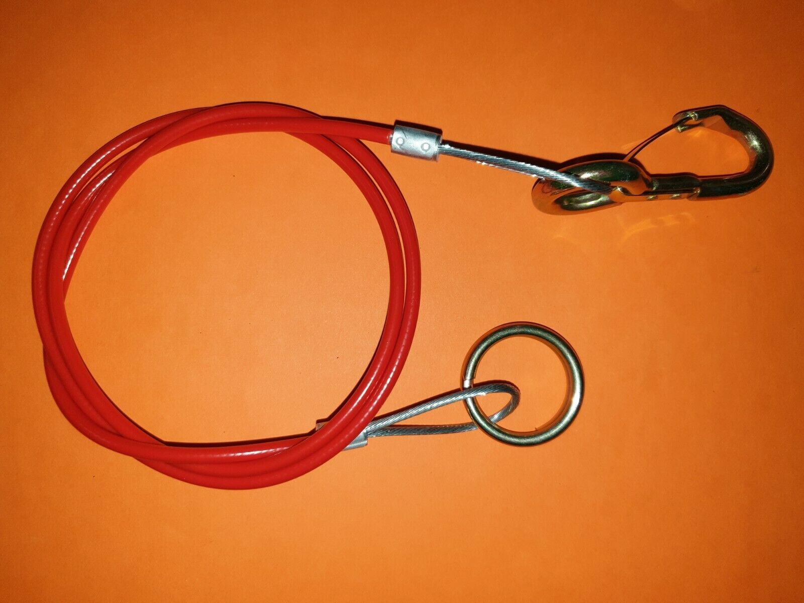 Abreißseil Fangseil Bremsseil PKW Anhänger Ring und Haken 1050mm ...