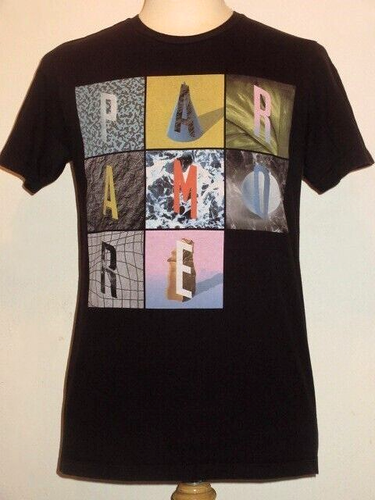 Rock band PARAMORE Texture Square Logo T-shirt | eBay