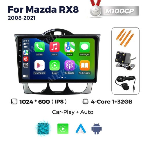 For Mazda Rx-8 2003-2008 Android 13 Carplay Car Stereo Radio GPS Navi ...