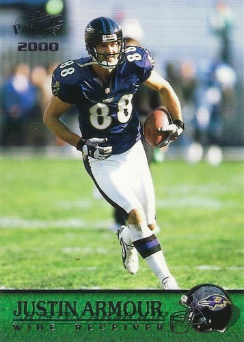 2000 Pacific #26 Justin Armour NFL Football Trading Card Baltimore ...