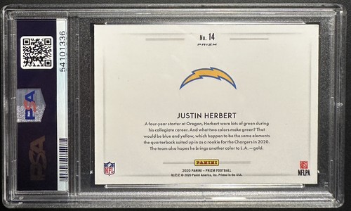2020 Panini Prizm - Color Blast Justin Herbert #14 (RC) for sale online ...