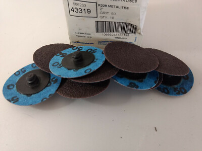 Norton 43319 Speed-Lok TR 2 " Discs R228 Metalire Grit 50 (QTY 10) | eBay