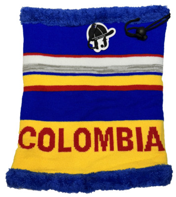 COLOMBIA FLAG Winter Neck Scarf 3 in 1 Knit Hats Neck Scarf Cap Mask ...