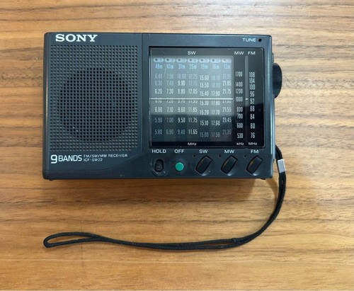 Sony ICF-SW22 Model Portable Radio AM/FM Black body only used | eBay